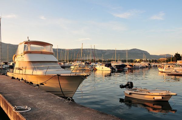 Split : Jour 1, arrivée et coucher de soleil sur la marina